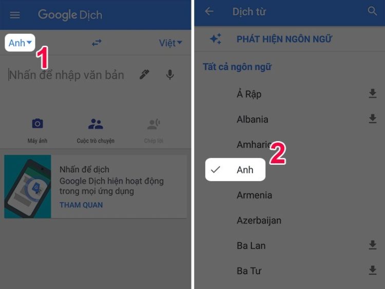 Cách dùng Google dịch hình ảnh trên điện thoại miễn phí cực đơn giản