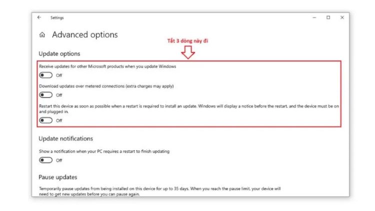Cách tắt Update Win 10, 11 vĩnh viễn dễ dàng, nhanh nhất 2025