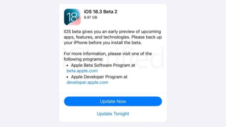 iOS 18.3 beta 2 hiện đã có sẵn cho các nhà phát triển, cập nhật ngay!
