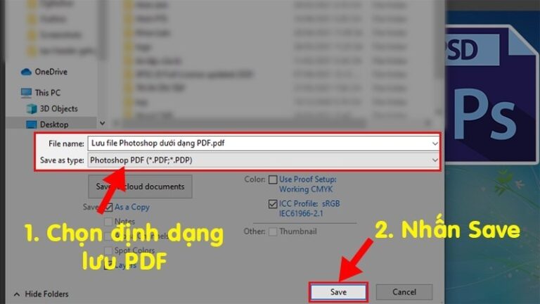 Cách xuất file PDF trong Photoshop đơn giản, nhanh chóng
