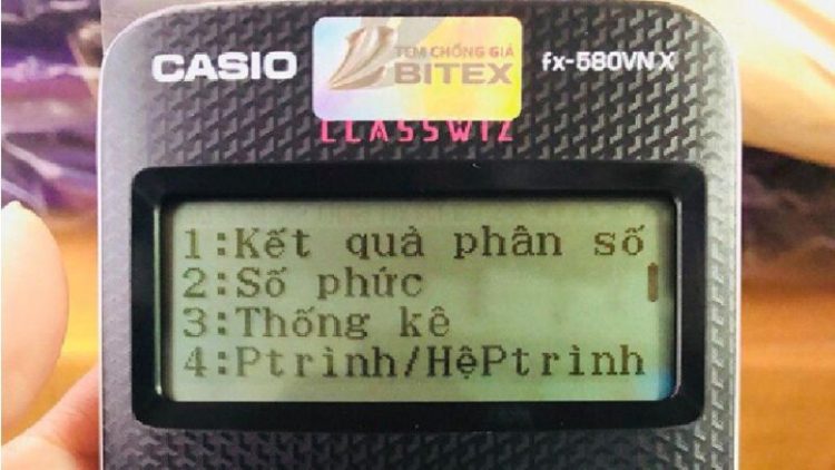 Cách check máy tính Casio 580 chính hãng, chính xác ai cũng làm được