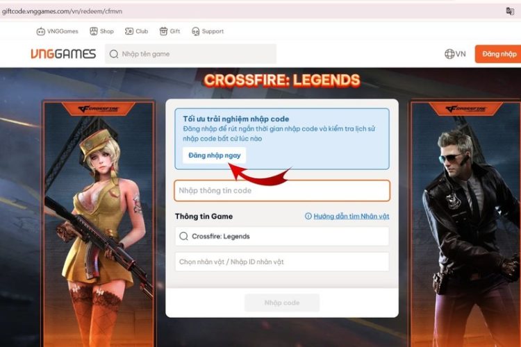 Code Crossfire: Legends mới nhất 2026 và cách nhập chi tiết cho người mới