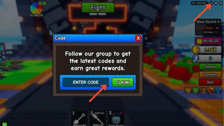 Code Plant Brainrot Simulator tháng 2/2026, cách nhập chi tiết