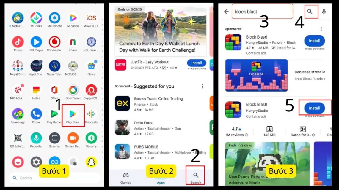 Hướng dẫn cách tải và chơi Block Blast trên Android, iPhone